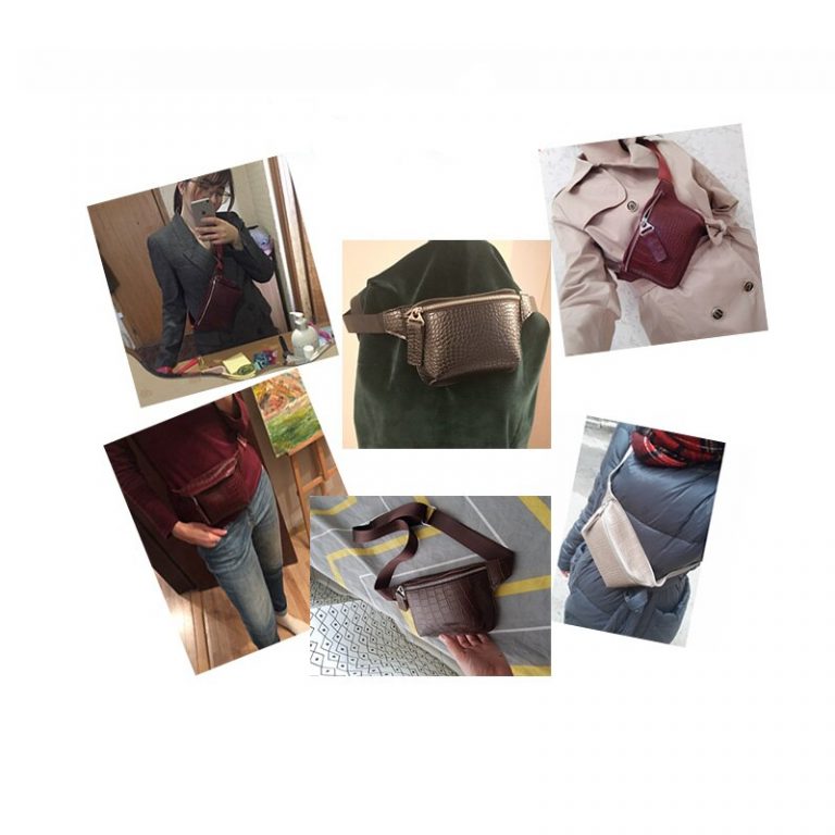 Alligator Faux Leather Fanny Packs